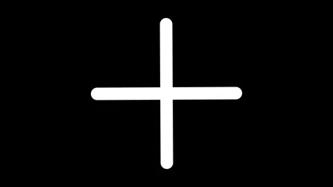 A 2D plus sign animation. This clip incl... | Stock Video | Pond5