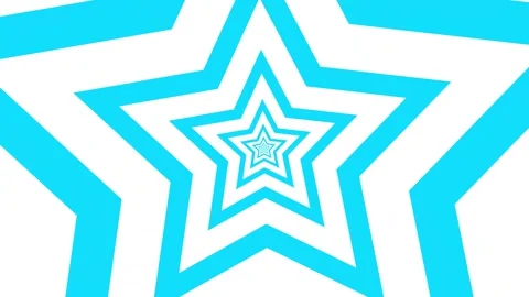 2d star cartoon loop infinity background... | Stock Video | Pond5