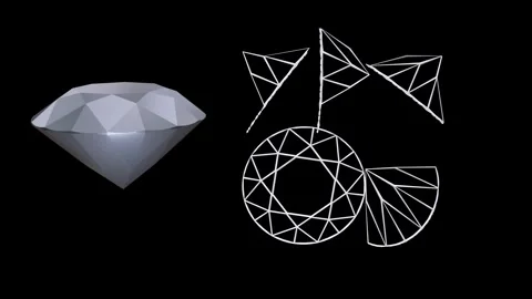2d uv map derived from diamond object. U... | Stock Video | Pond5