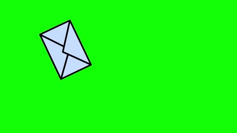 2D Vertical animation of envelope email ... | Stock Video | Pond5