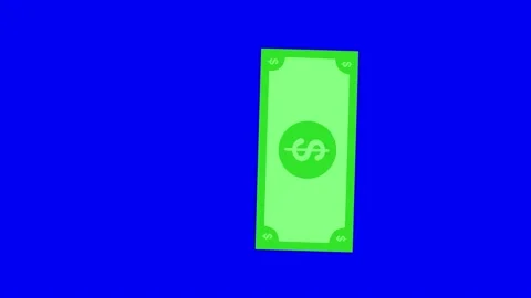 2d vertical animation of falling dollar ... | Stock Video | Pond5