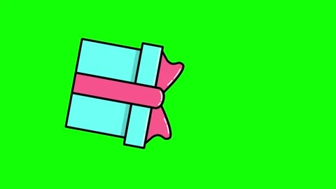 2D Vertical animation of falling gift on... | Stock Video | Pond5