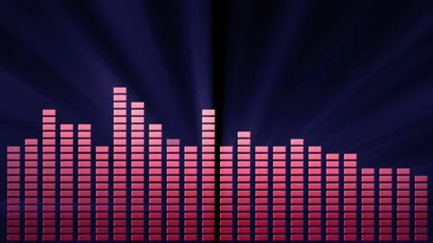 2d VU color Digital sound display | Stock Video | Pond5