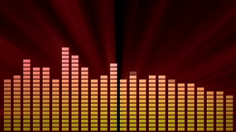 2d VU color Digital sound display | Stock Video | Pond5