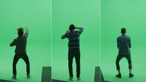 3-in-1 Split Green Screen Studio: Three ... | Stock Video | Pond5