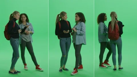 3-in-1 Split Green Screen Collage: Two S... | Stock Video | Pond5