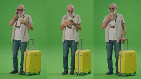 3-in-1 Split Green Screen Montage.An Old... | Stock Video | Pond5