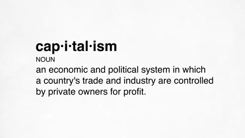 3 capitalism definition animation on whi... | Stock Video | Pond5
