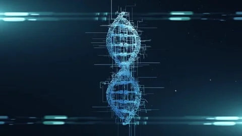 3 D rotating DNA | Stock Video | Pond5