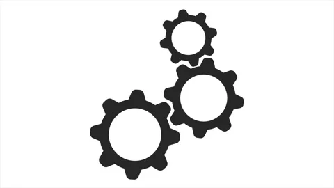 3 different gears cogs spinning around a... | Stock Video | Pond5