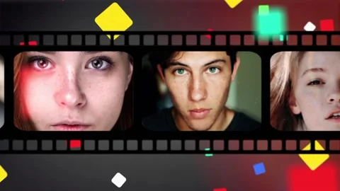 3 Film Strip Openers + vertical ~ After Effects #119974779