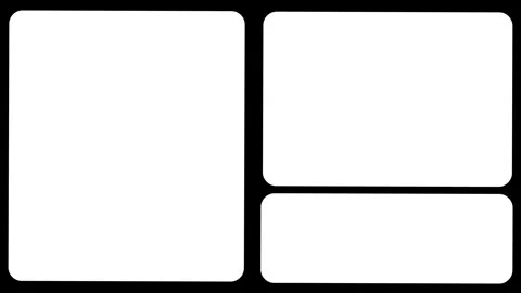 3 Vintage Film Split Screens Alpha Video... | Stock Video | Pond5