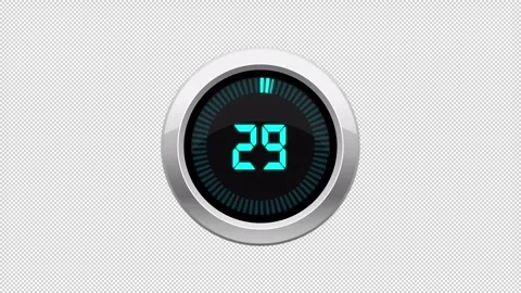 30 to 00 Second Timer Digital Timer Coun... | Stock Video | Pond5