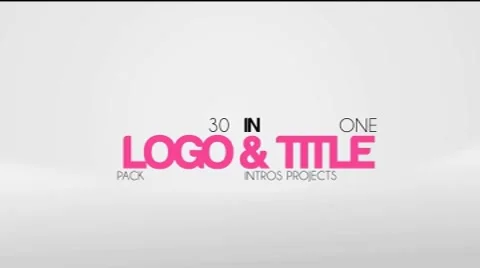 30 in 1 Logo Pack ~ After Effects Template #5164758 | Pond5