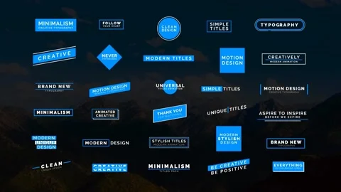 30 Creative Titles ~ After Effects Template #141750102