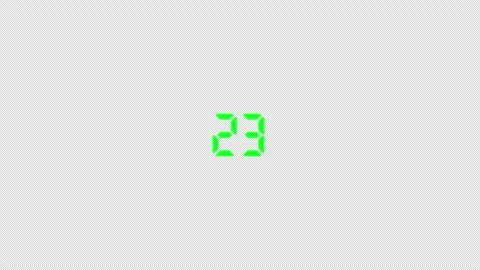 30 second digital countdown timer animat... | Stock Video | Pond5