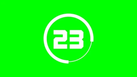 30 Second Timer Clock Countdown Landscap... | Stock Video | Pond5