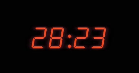 30 seconds digital alarm clock countdown... | Stock Video | Pond5