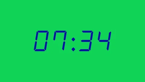 30 seconds digital clock count-up timer.... | Stock Video | Pond5