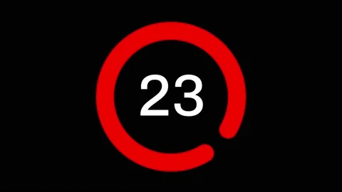 30 seconds red and white animated indica... | Stock Video | Pond5