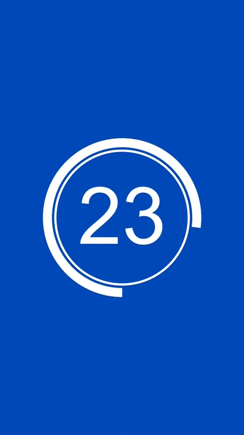 30 Seconds Timer Clock Countdown Vertica... | Stock Video | Pond5