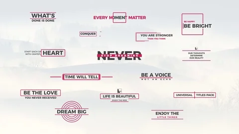 30 Universal Text Animations ~ After Effects #77209845