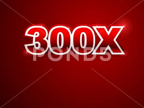 300x sign in red background ~ Clip Art ~ Download #95890663
