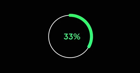 33% circle percentage diagrams modern an... | Stock Video | Pond5