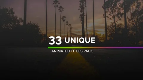 33 Colorful Unique Titles Pack ~ After Effects #81826760