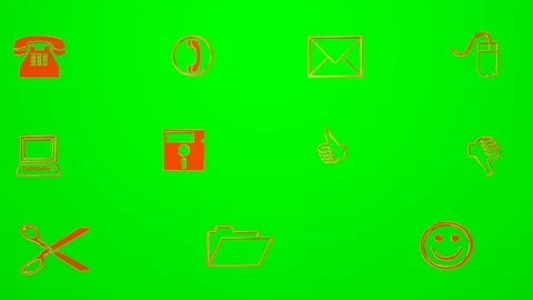 334 3d animated computer symbols | Stock Video | Pond5