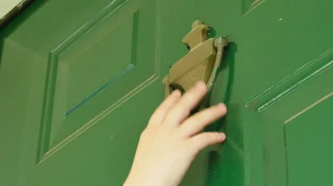Child Knocking On Door Stock Footage ~ Royalty Free Stock Videos | Pond5