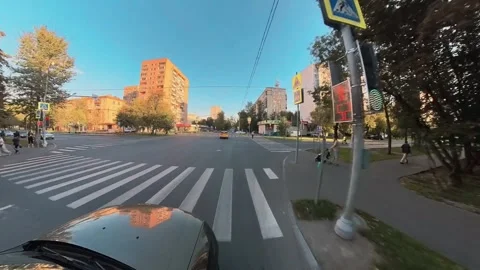 360 degree camera shooting while driving... | Stock Video | Pond5