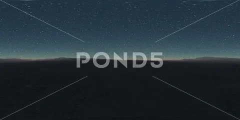 360 degree starry night sky texture, night desert landscape: Royalty ...