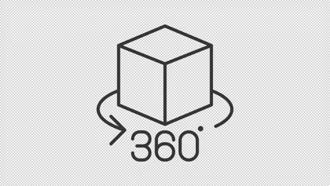 360 view line animation | Stock Video | Pond5