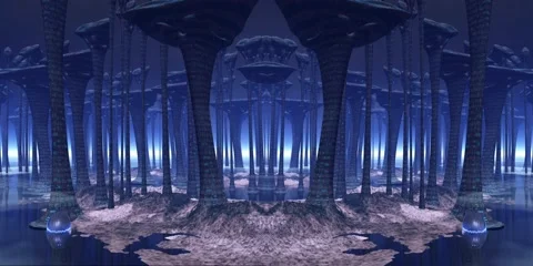 360 VR 3D Animation Mirroring spheres ho... | Stock Video | Pond5