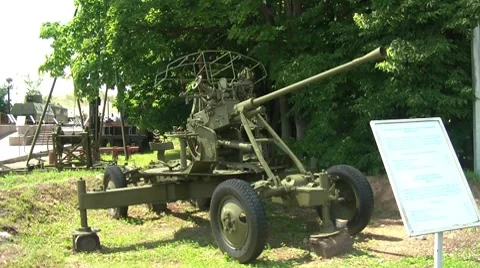 37mm Automatic AA Gun | Stock Video | Pond5