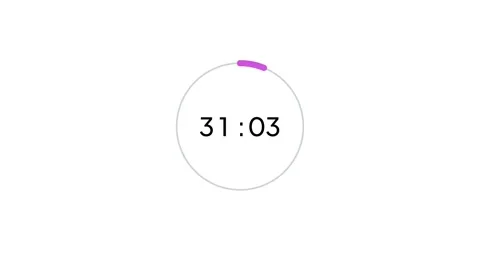 38 seconds digital timer countdown anima... | Stock Video | Pond5