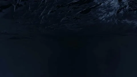 3D 4k Animation. stormy ocean big waves ... | Stock Video | Pond5