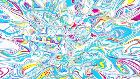 3D abstract animation with colourful sur... | Stock Video | Pond5