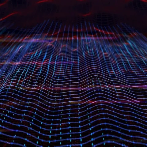 3D abstract animation of high ripple sou... | Stock Video | Pond5