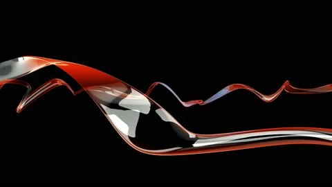 3d abstract animation of liquid glass, 4... | Stock Video | Pond5
