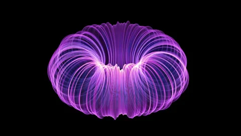 3D abstract animation: model of nuclear ... | Stock Video | Pond5