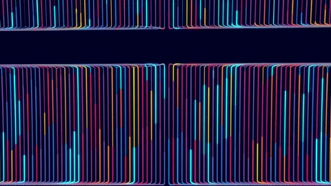 3d abstract bg with glow particles form ... | Stock Video | Pond5