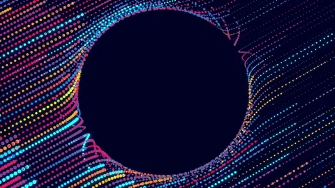 3d abstract bg with glow particles form ... | Stock Video | Pond5