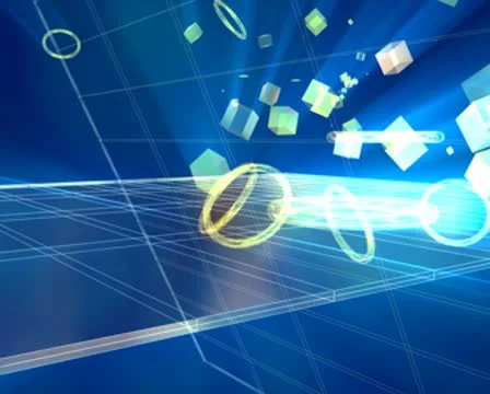 3D Abstract Falling Shapes Loop | Stock Video | Pond5