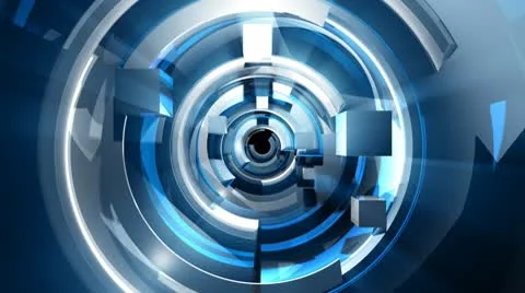 3d abstract geometric shapes animation | Stock Video | Pond5