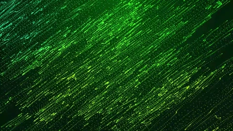 3d abstract green particles motion on gr... | Stock Video | Pond5