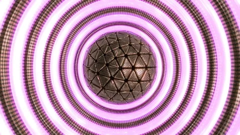 3d abstract looped sphere animation. Cyc... | Stock Video | Pond5