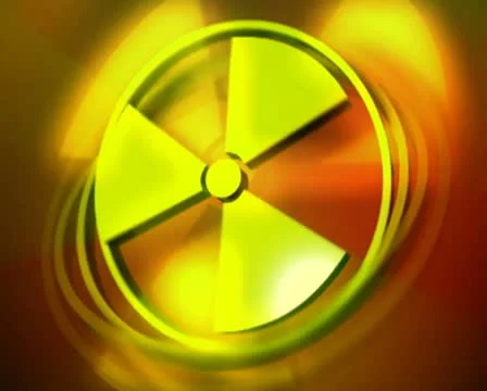3D Abstract Nuclear Warning Loop | Stock Video | Pond5