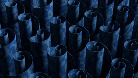 3d abstract render with twisted geometry... | Stock Video | Pond5